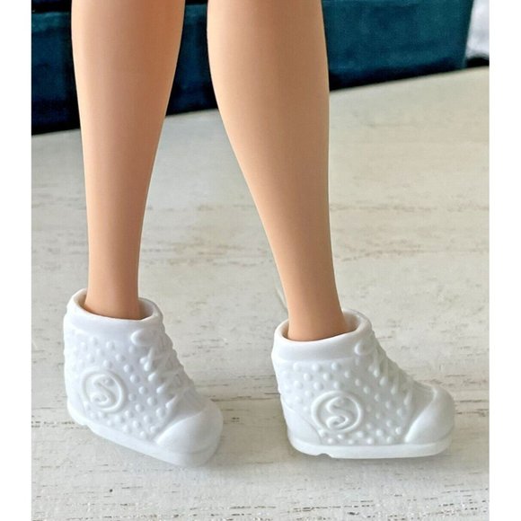 Mattel | Toys | Mattel Barbie Doll Skipper Shoes Hightop Sneakers White ...